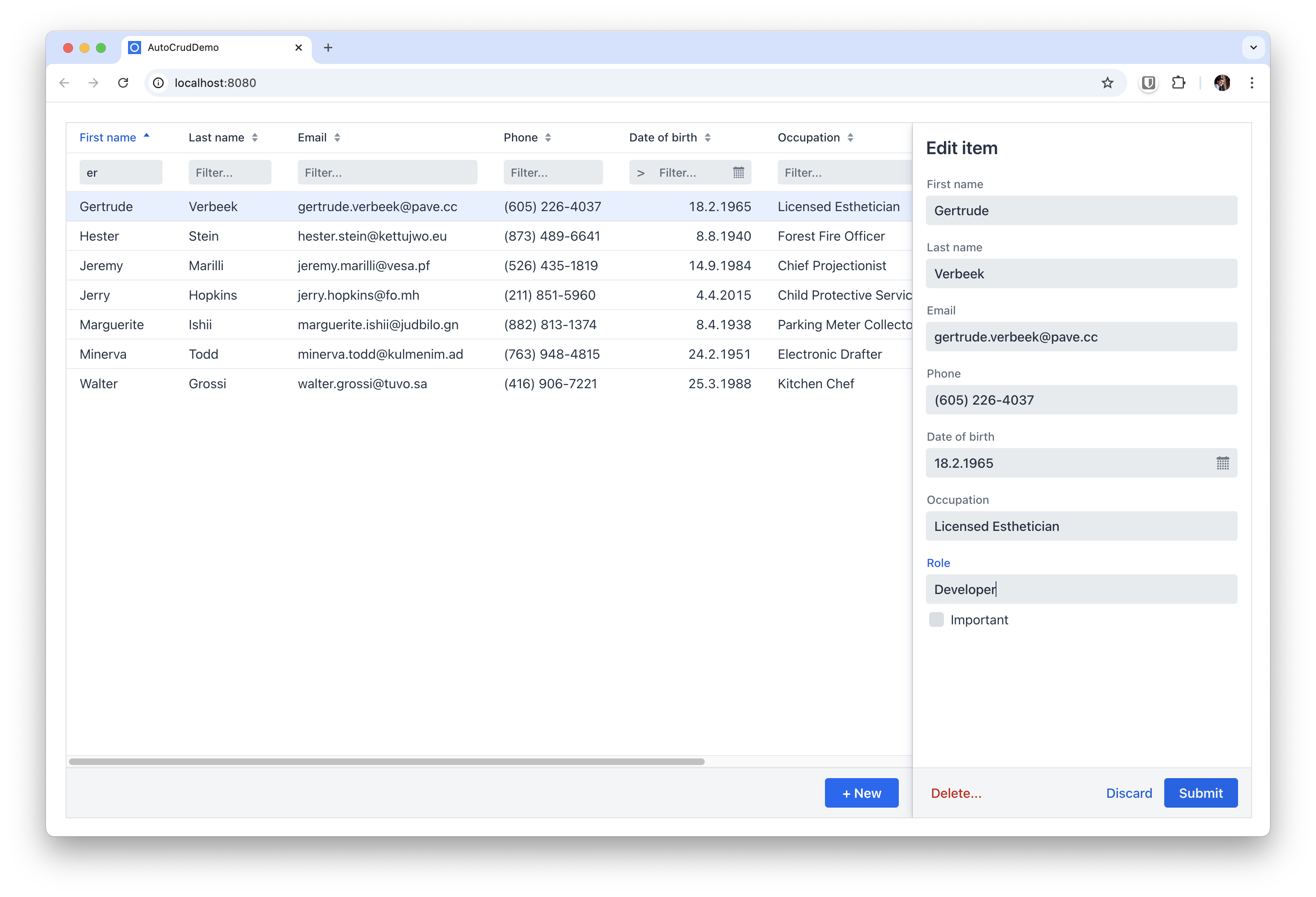 More CRUD with less LOC: Simplifying data management with Vaadin’s AutoCrud | Vaadin